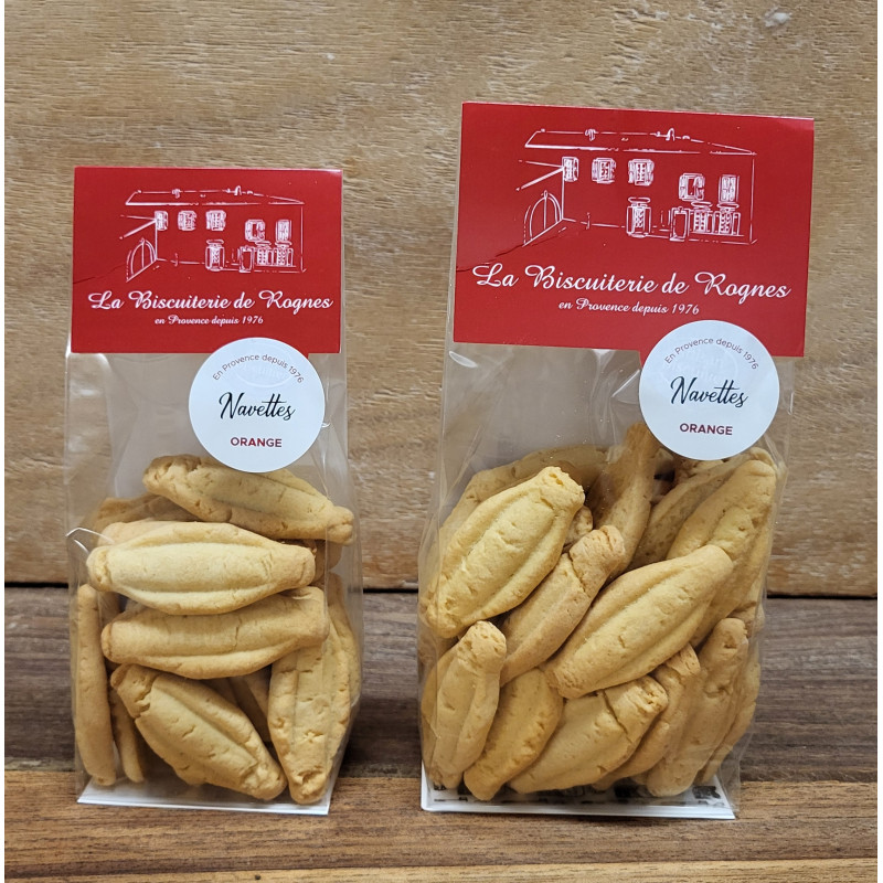 Navette à l'arôme naturel d'orange - Biscuiterie provençale à Rognes